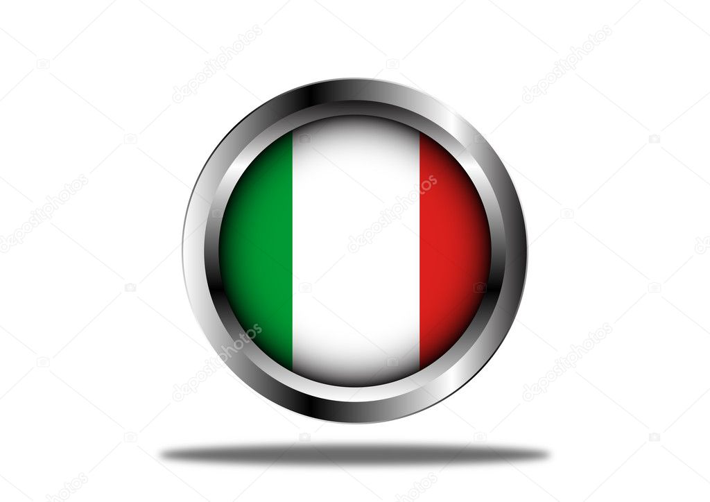 Italy Flag Button Stock Vector by ©jtanki03 9555479