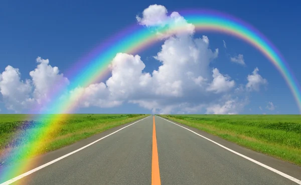 Rainbow over road — Stock Photo © muha04 #1715220