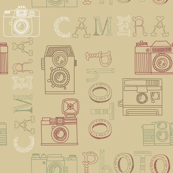 Vintage seamless pattern with camera Stock Vector Image by ©JMcreation ...