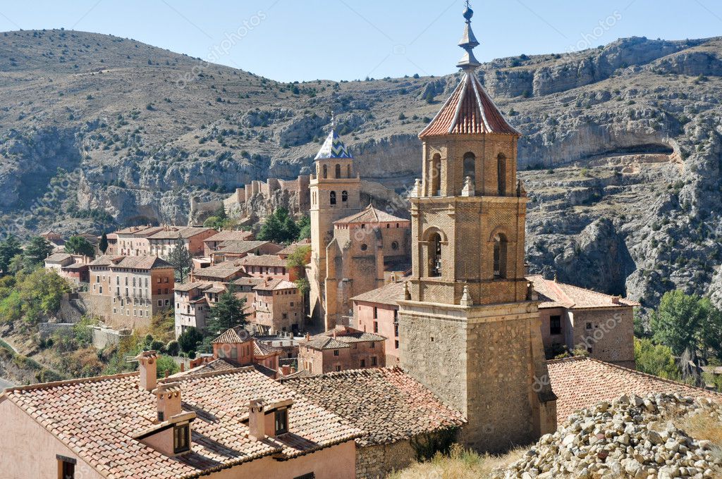 Albarracin, medieval town of Teruel, Spain — Stock Photo ...