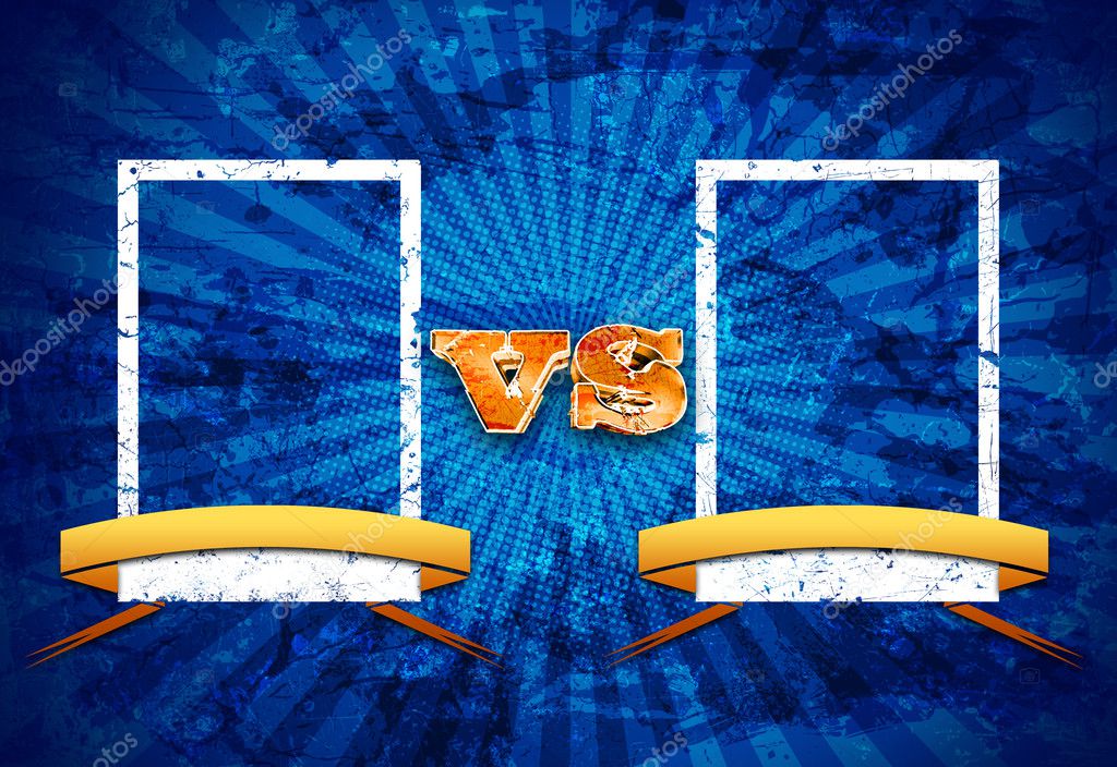 Blue Fight Night Versus Title Card — Stock Photo © swatchandsoda #8657170