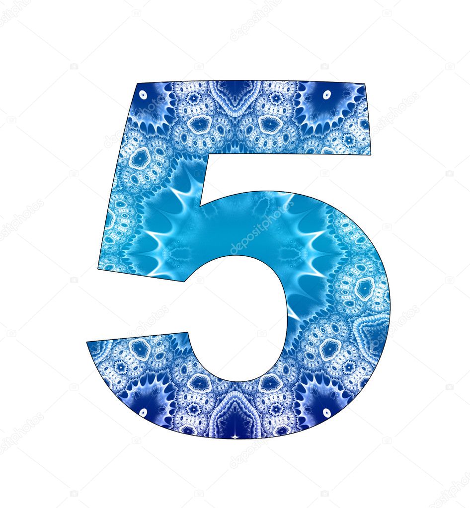 5 number with abstract design — Stock Photo © outsiderzone #9482191