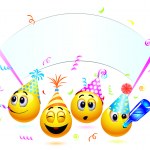 Cheers emoticon — Stock Vector © yayayoyo #4019572