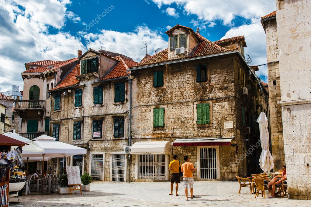 Colorful Old Town of Split in Croatia — Stock Photo © anshar #9825085