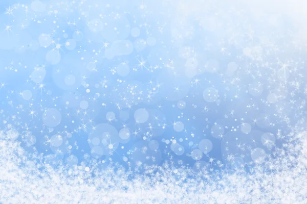 Pretty Winter Blue Sparkly Sky and Snow Background - Stock Image ...