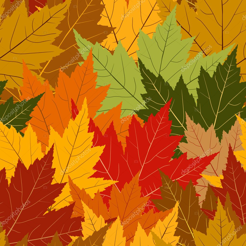 Repeating Leaf Background