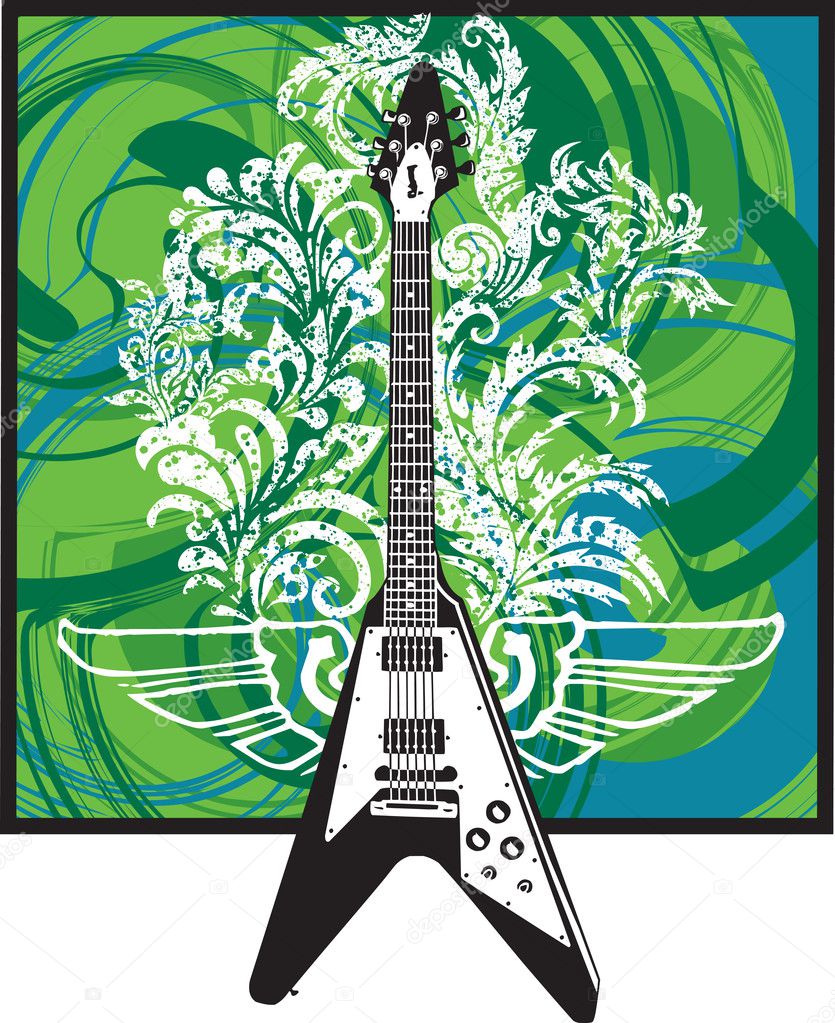 Electric Guitar design Stock Vector by ©aroas 9254678