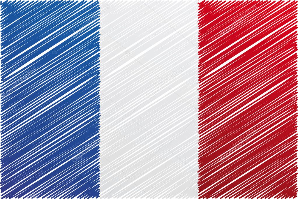 Bandera de Francia, ilustración vectorial Vector de Stock de ©aroas 9536759