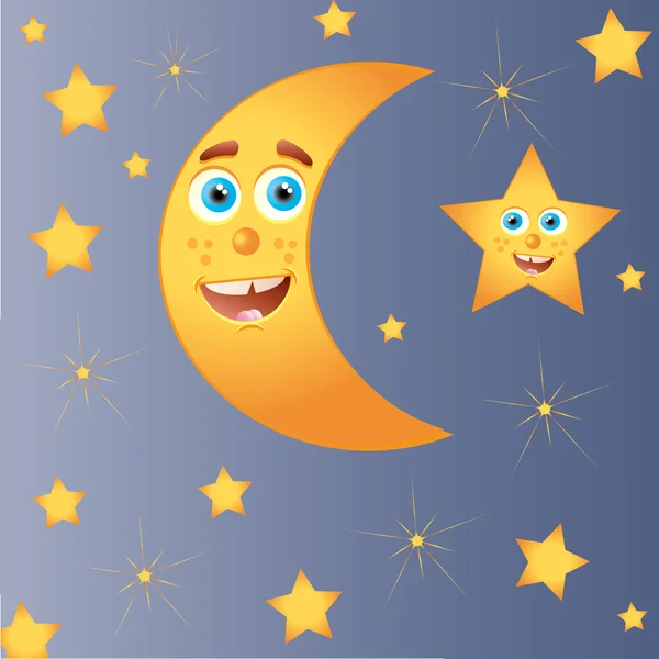 Happy moon Vector Art Stock Images | Depositphotos