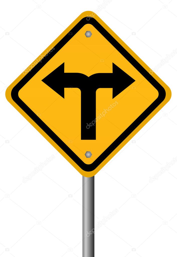 Crossroads Road Sign