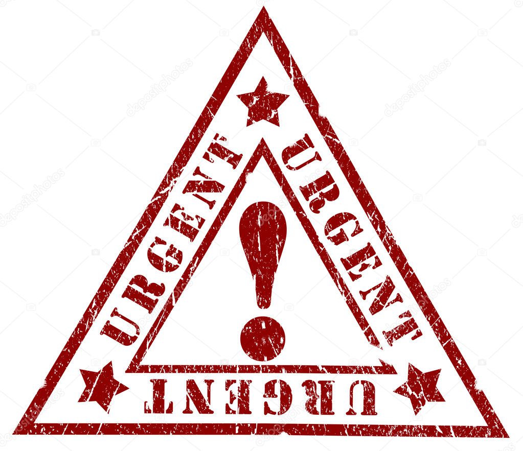 Urgent stamp — Stock Photo #9555402