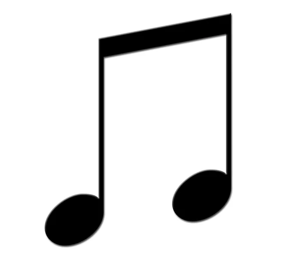 Black musical note — Stock Photo © kunz #9485859