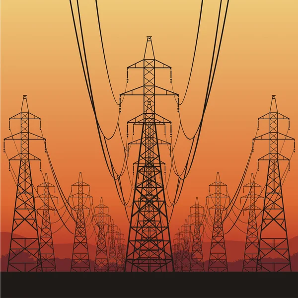 Powerlines Vector Art Stock Images | Depositphotos