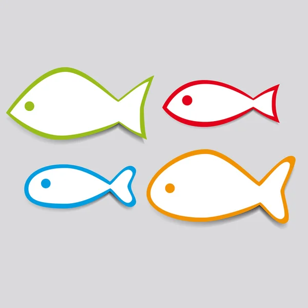 Simple fish vector Vector Art Stock Images | Depositphotos