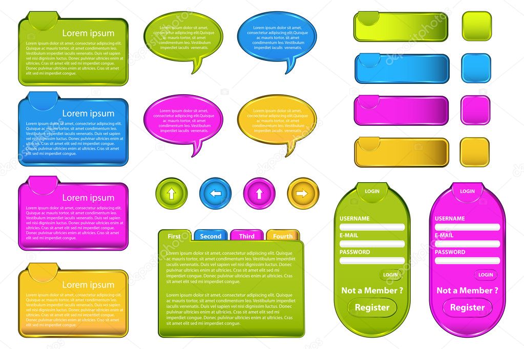 Plantilla web vectorial 2024