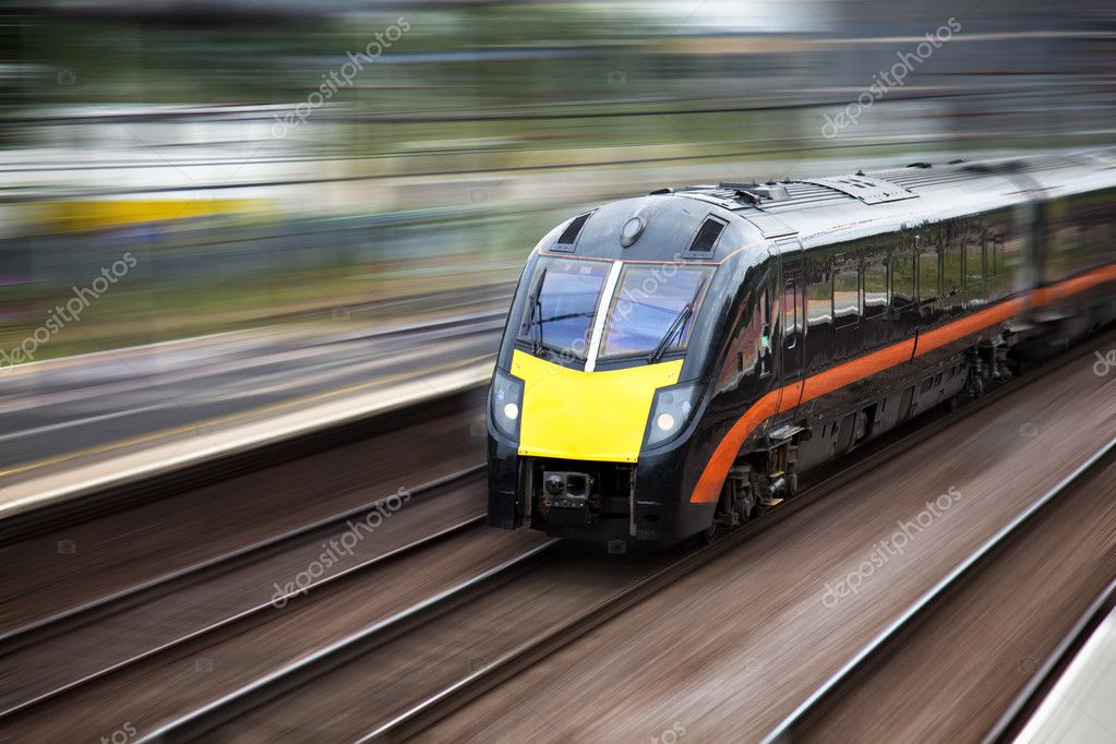 Fast moving train — Stock Photo © tommyandone #9169934