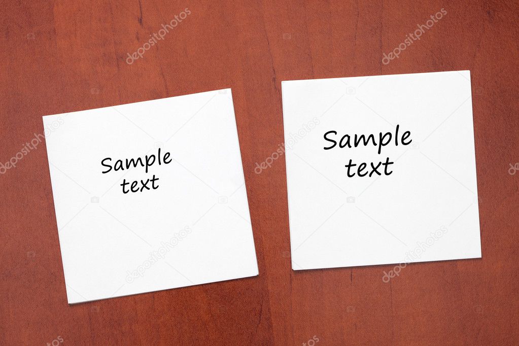 Paper note — Stock Photo © khoroshkov #9520048