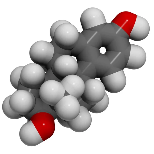 Estradiol: molecular structure (3D) - Stock Image - Everypixel