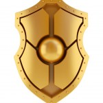 Gold shield Stock Photo by ©gl0ck 10486884