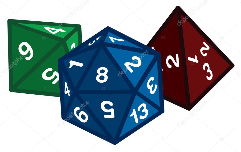 Polyhedral Dice Graphics Stock Vector Image by ©JRMurray76 #9208969