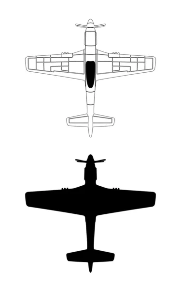 Mustang airplane Vector Art Stock Images | Depositphotos