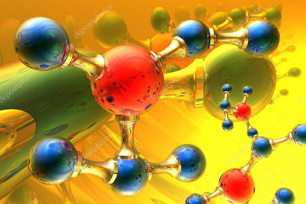 Render of molecule Stock Photo by ©suravid 9257123