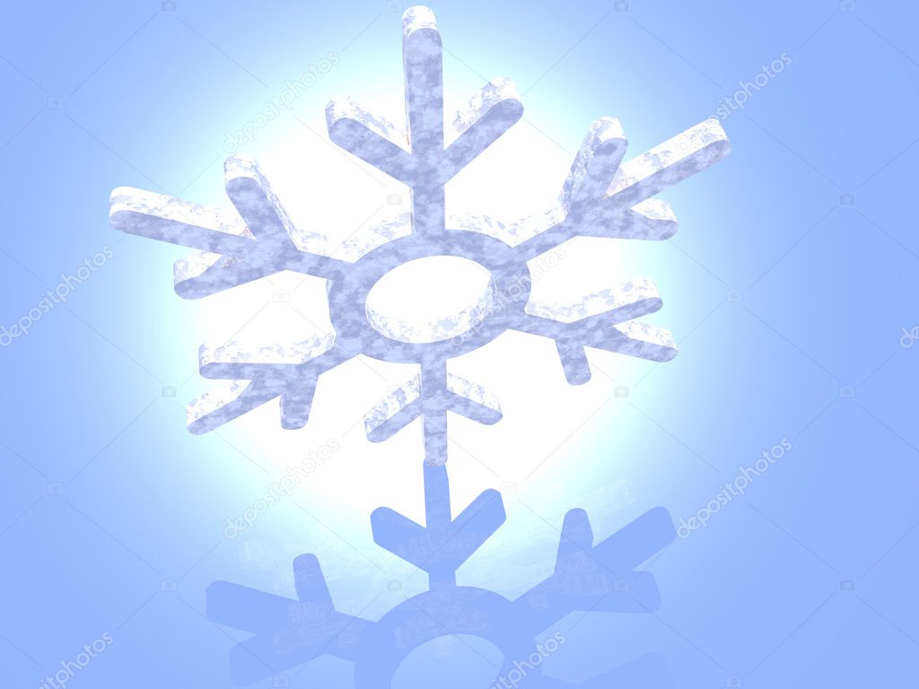 Magic snowflake Stock Photo by ©suravid 9257444