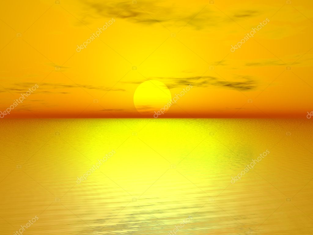 Golden Sunset Stock Photo by ©suravid 9257800