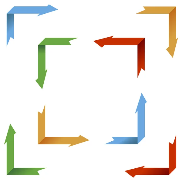 3d turn arrows Vector Art Stock Images | Depositphotos