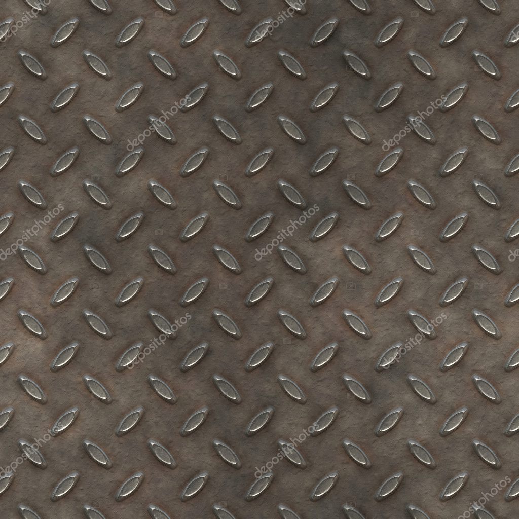 Aged Diamond Plate Seamless Texture — Stock Photo #9187493