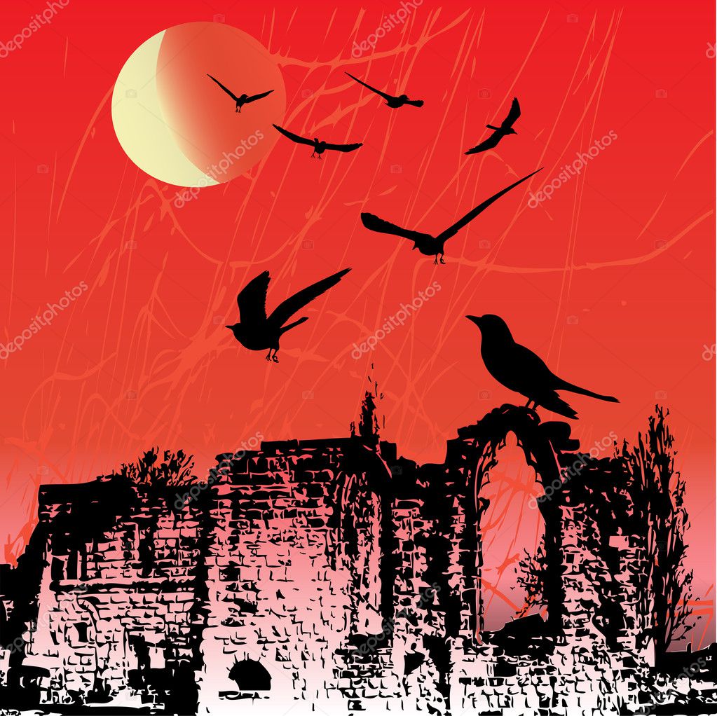 Rookery Ruins Stock Vector Image by ©petrafler #10341886