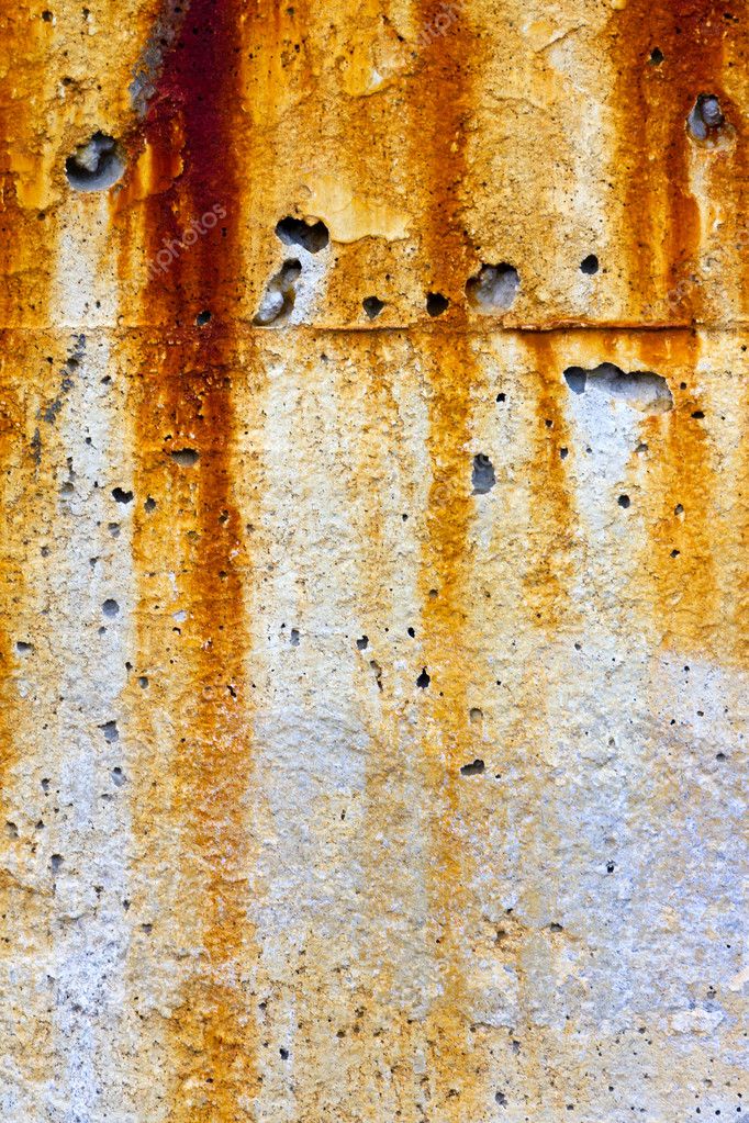 Grunge Stone Wall With Rust Texture Background Pattern — Stock Photo ...