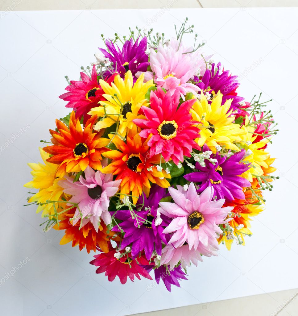 Colorful of flower pot — Stock Photo © supakitmod #9362609