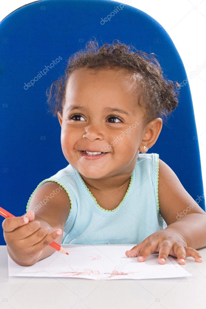 Adorable baby student — Stock Photo © Gelpi #9430720