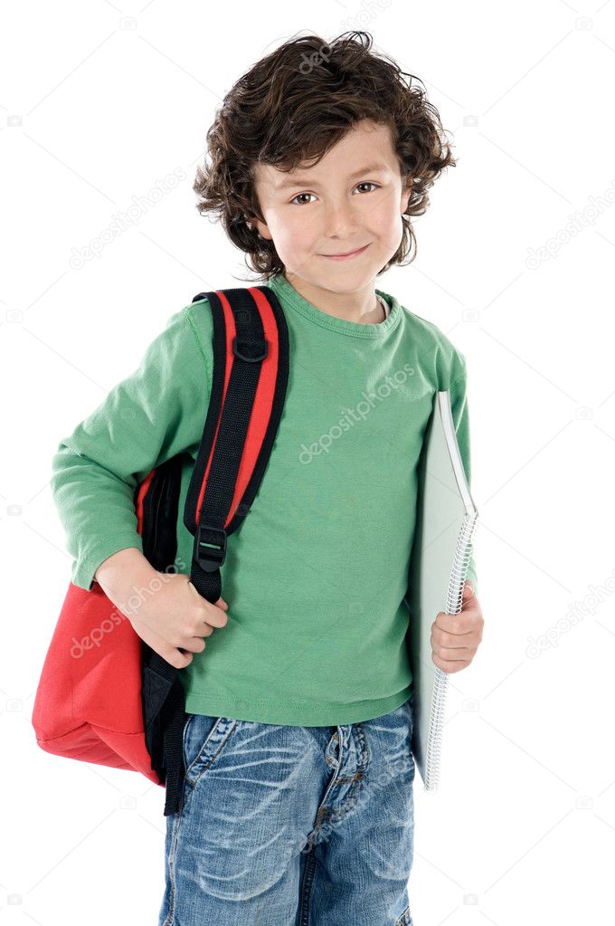 Adorable child student — Stock Photo © Gelpi #9433150