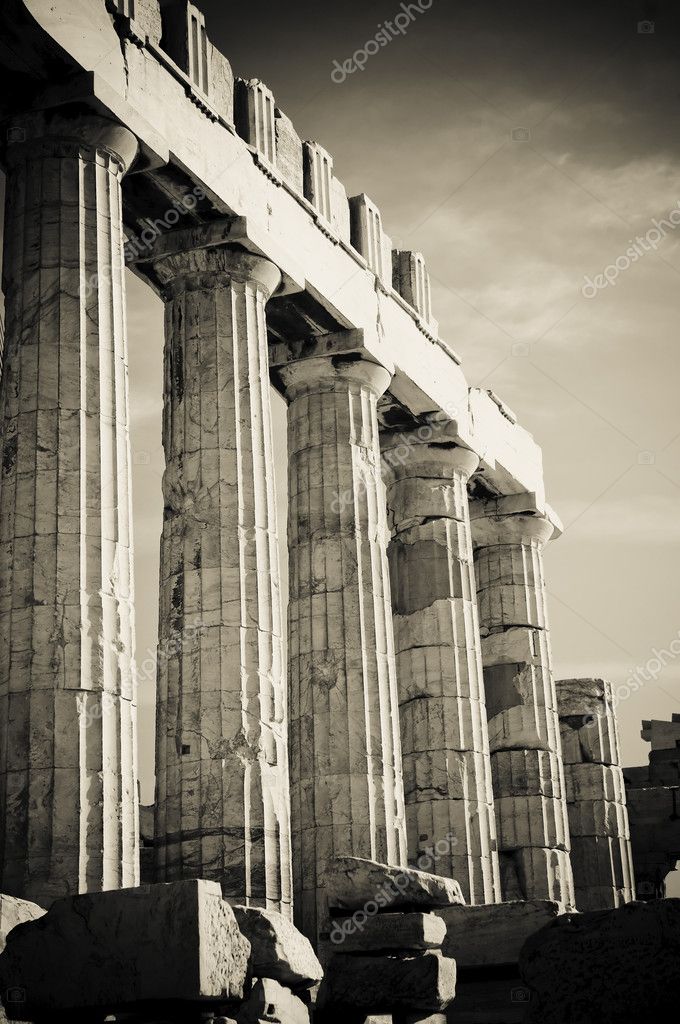 Greek columns — Stock Photo © javarman #9356652