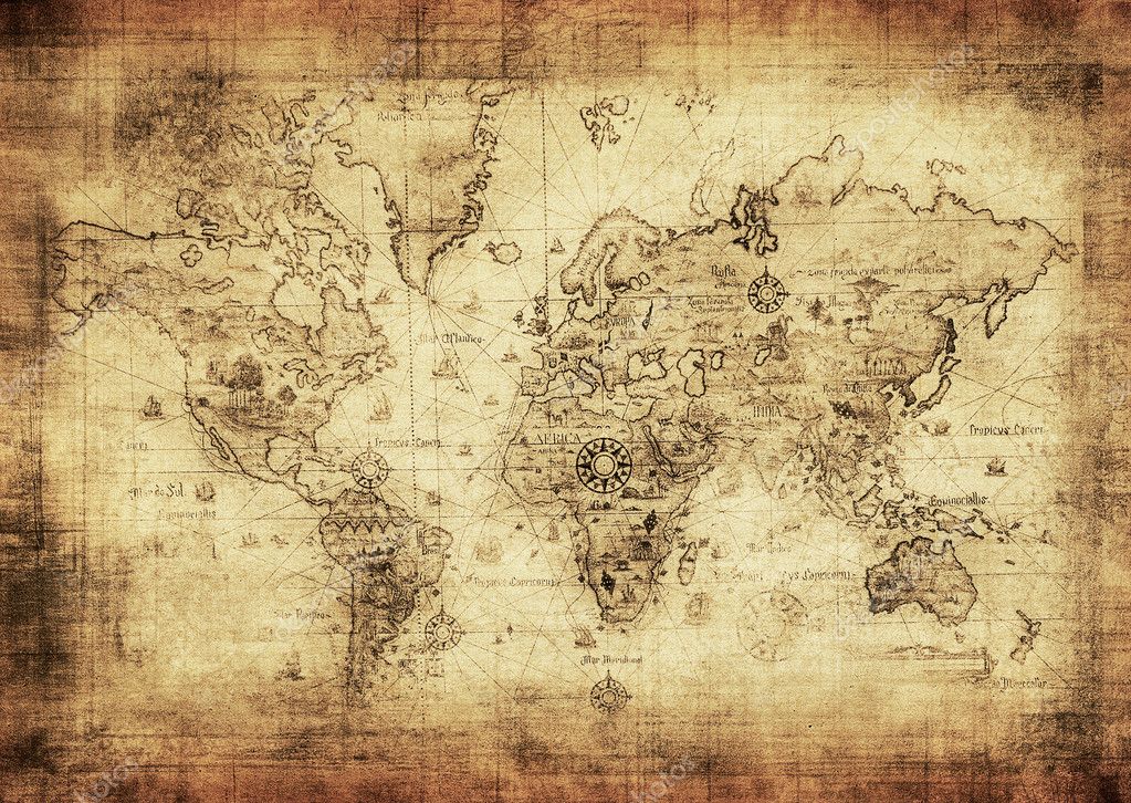 Ancient map of the world — Stock Photo © javarman #9493150