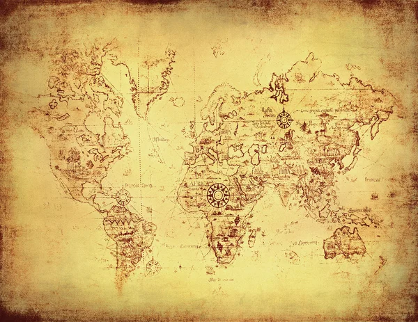 Ancient map of the world — Stock Photo © javarman #17150093