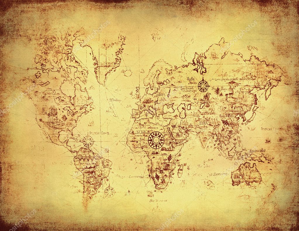 Ancient map of the world — Stock Photo © javarman #9701930