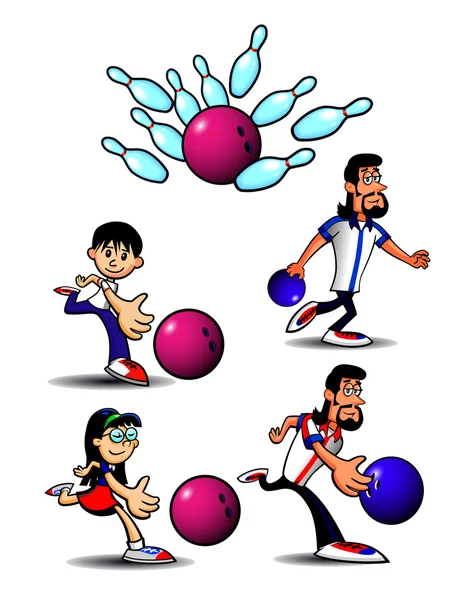 Man Bowling Cartoon Stock Vector Image by ©KK-Inc #10460517
