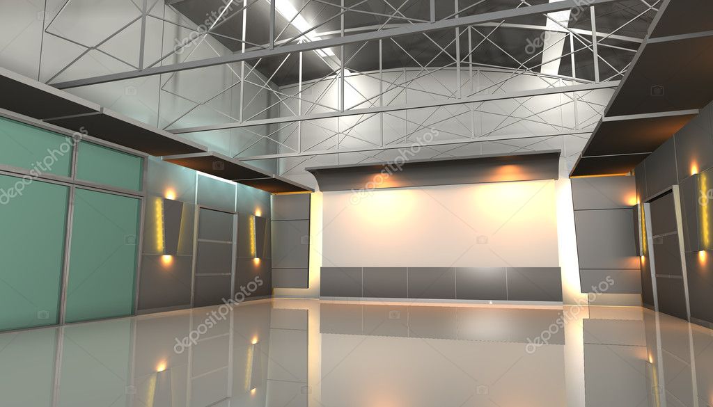 Empty room for interior seminar room color wall Stock Photo by ©sumetho ...