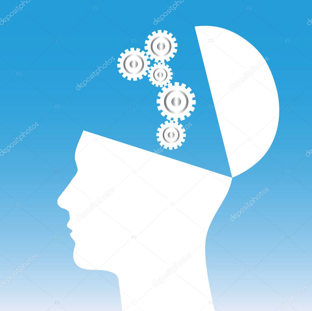 Cabeza humana Vector de stock #9710751 de ©OlegGerasymenko