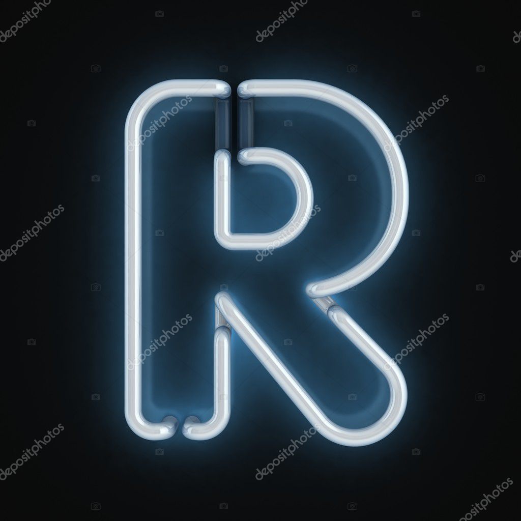 Neon font letter r — Stock Photo © koya979 #9801011