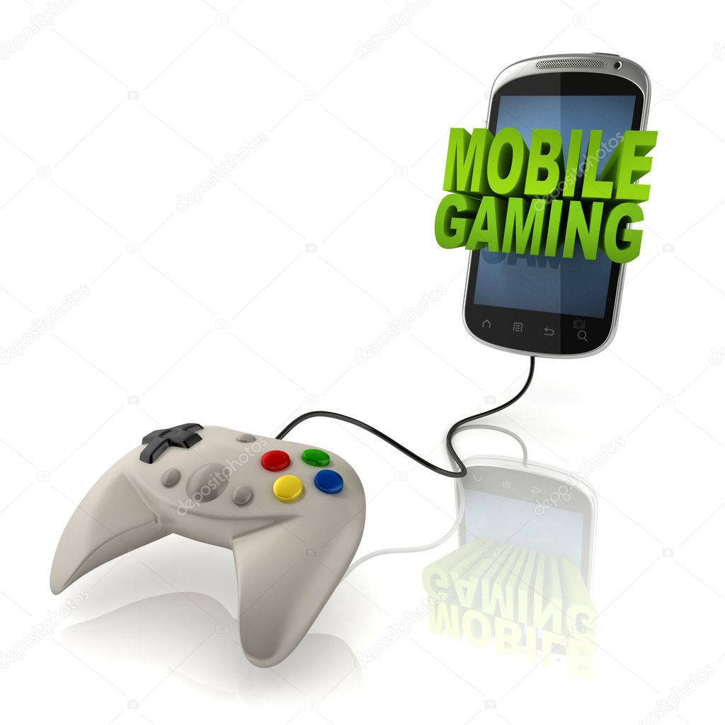 Mobile gaming 3d concept — Stock Photo © koya979 #9967349