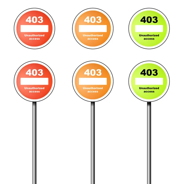 403 erro proibido Vector Art Stock Images | Depositphotos