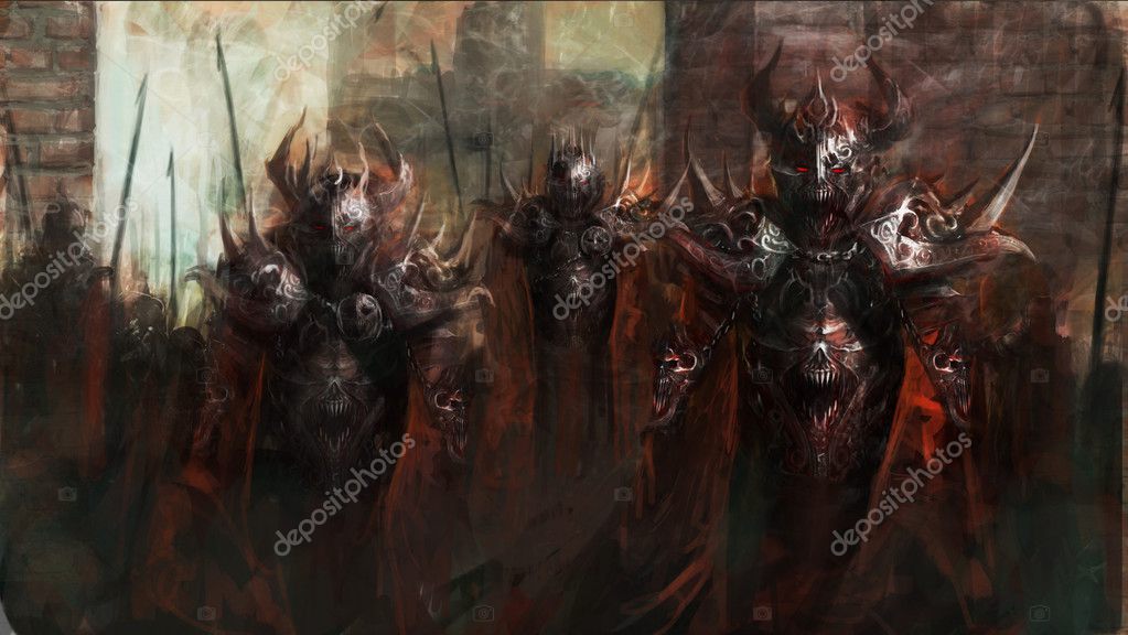 General leading his army in war Stock Illustration by ©fotokostic #9771274