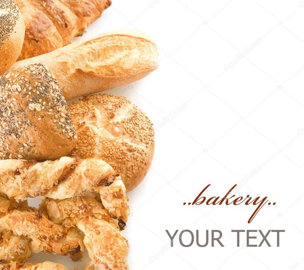 Assortment Bread Border — Stock Photo © Subbotina #10683246