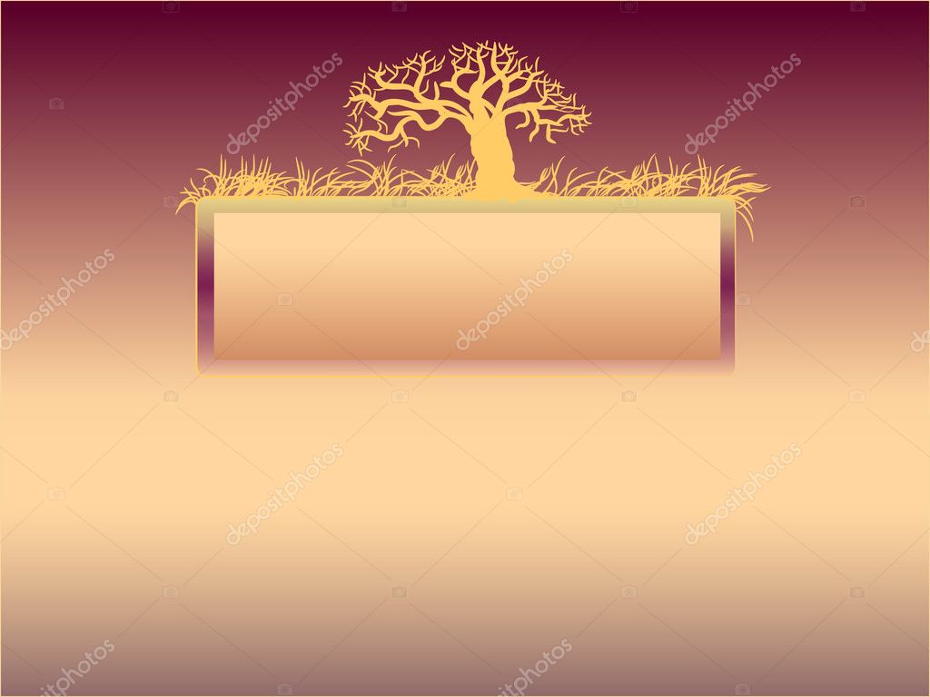 Tree and brown background Stock Vector Image by ©Viktoriiaa #9579744