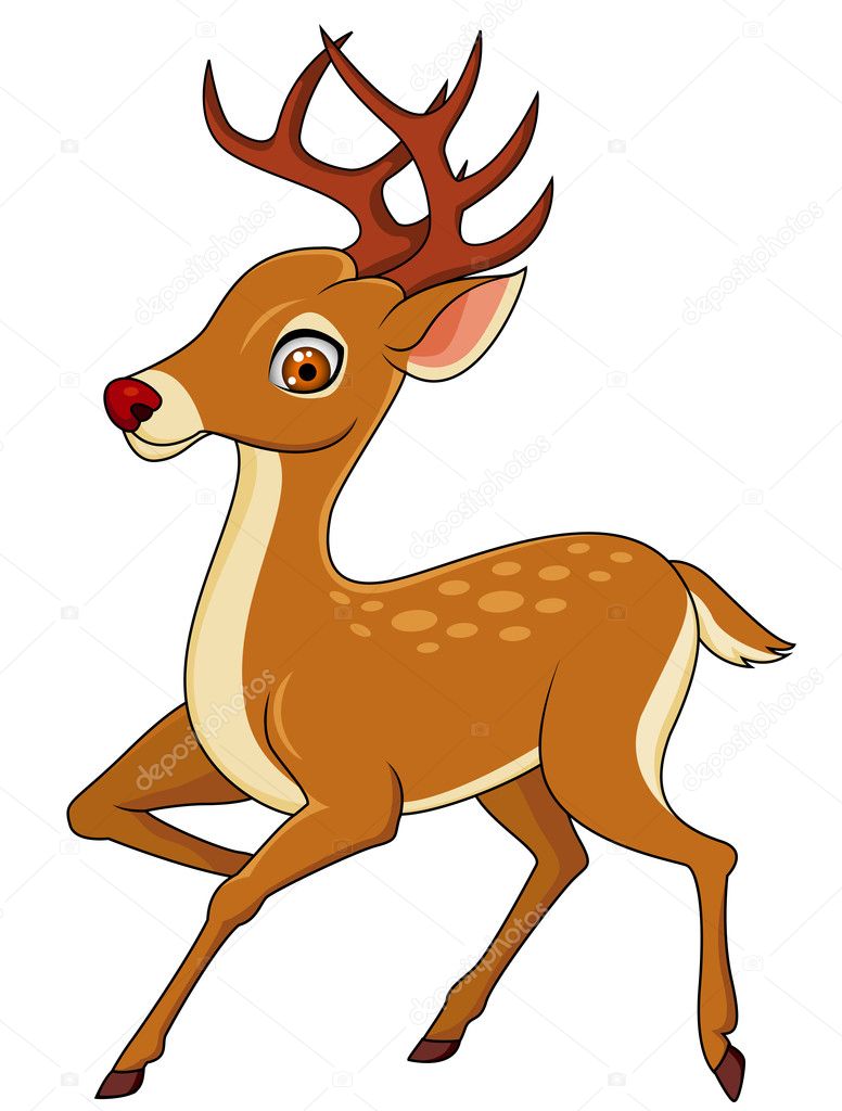 Deer Cartoon — Stock Vector © idesign2000 #10351588 Deer Cartoon — Stock Vector © idesign2000 #10351588