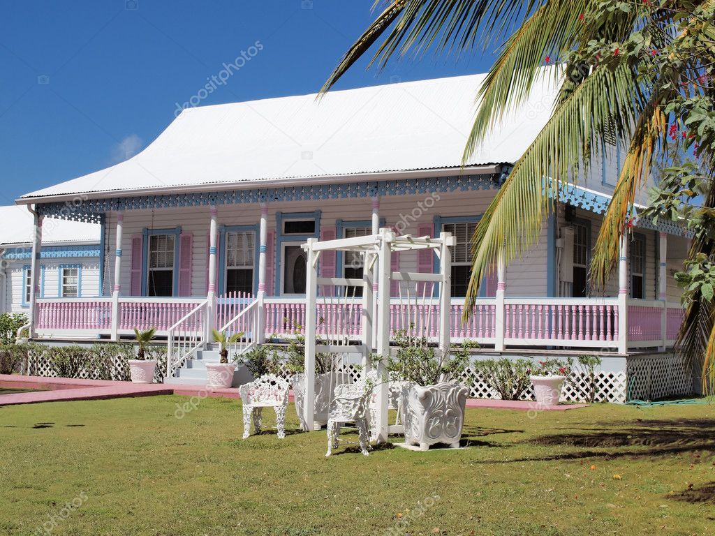 Traditional Style Caribbean Home — Stock Photo © mosnell #9789647